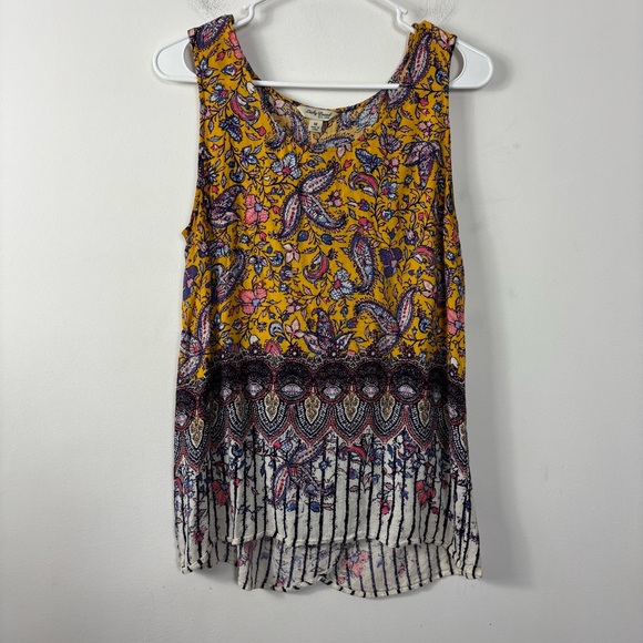 Lucky Brand | Tops | Lucky Brand Paisley Floral Tank Top Womens M Mixed ...